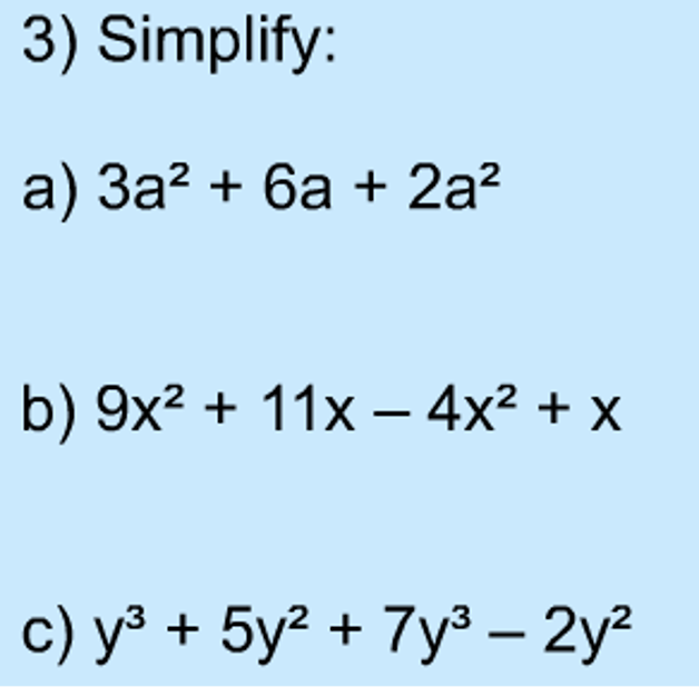 Simplifying-expressions